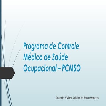 Modelo de pcmso | PDF