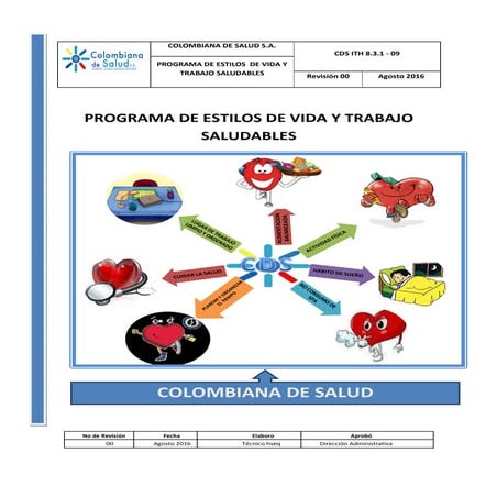 Hojas De Trabajo Sobre Estilos De Vida Saludables Cuadernillo Anual