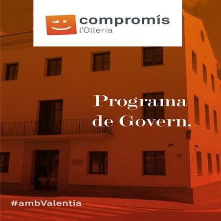Programa de Govern de Compromís per l'Olleria per a 2015 - 2019 | PDF