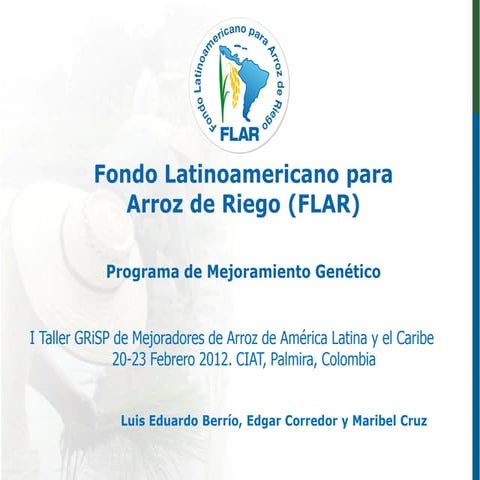 Programa de mejoramiento genetico Flar | PDF