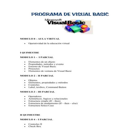 Programa de visual basic | PDF