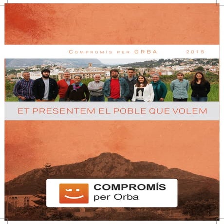 Programa electoral 2015. Compromis per Orba. | PDF
