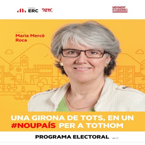 Programa electoral ERC-MES per Girona municipals 2015 | PDF