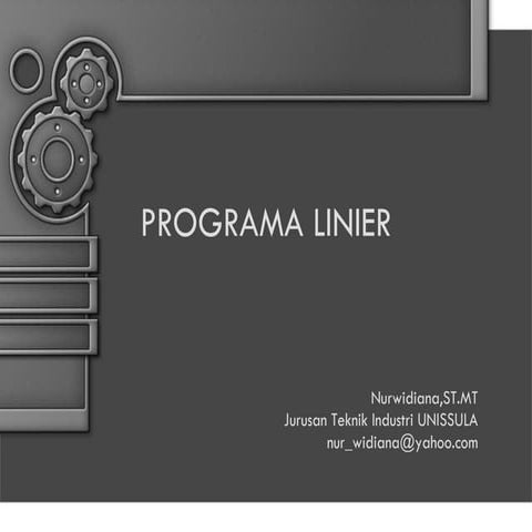 PROGRAMA LINIER | PPT