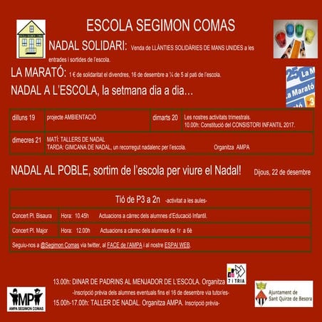 ProgramaCIÓ NADAL AL POBLE | PPT