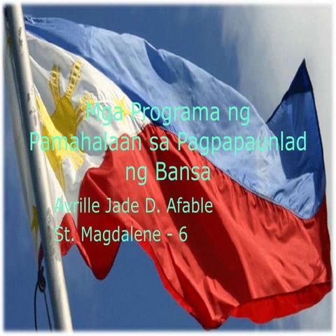 Programa ng pamahalaan afable 6 smc | PPT