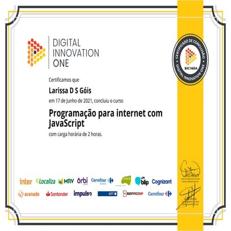 Programação para internet com JavaScript | PPT