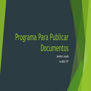 Programa para publicar documentos | PPTX | Computing | Technology & Computing