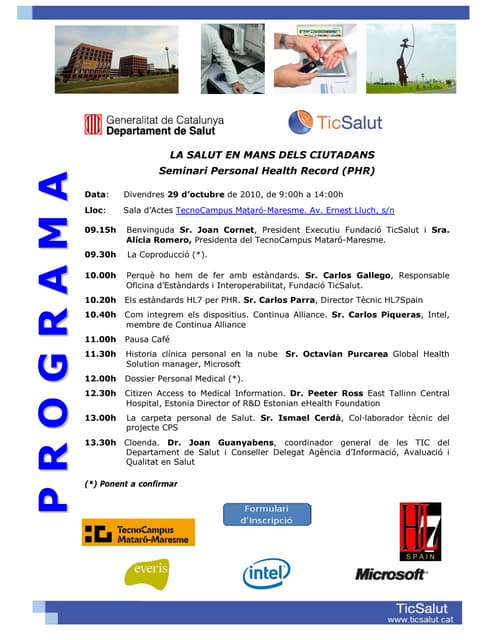 Programa IV jornades TIC (BSA) | PDF