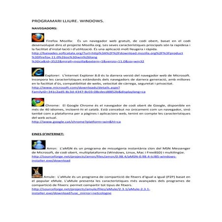 Programari lliure | PDF