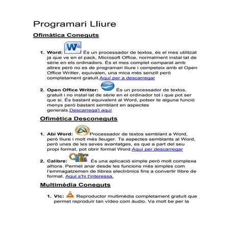 Programari lliure | PDF