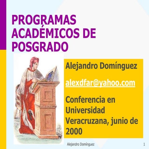 Programas académicos de posgrado | PDF