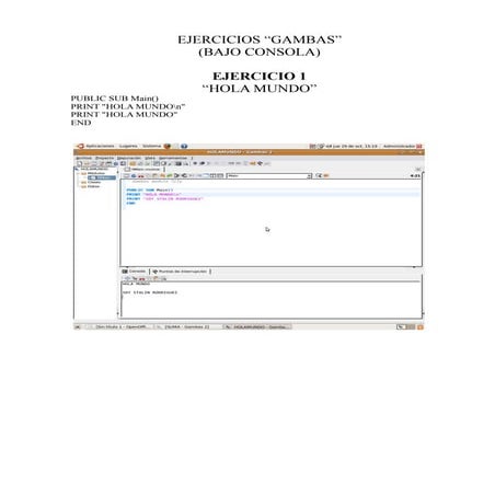 Programas Gambas | PDF