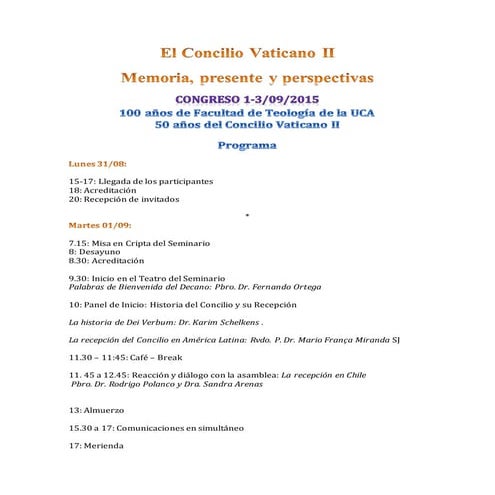 Programa de evento reconocimiento de trayectoría a caridad macola rojo ...