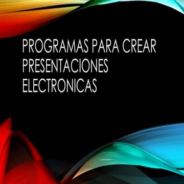 Presentaciones electronicas | PPTX