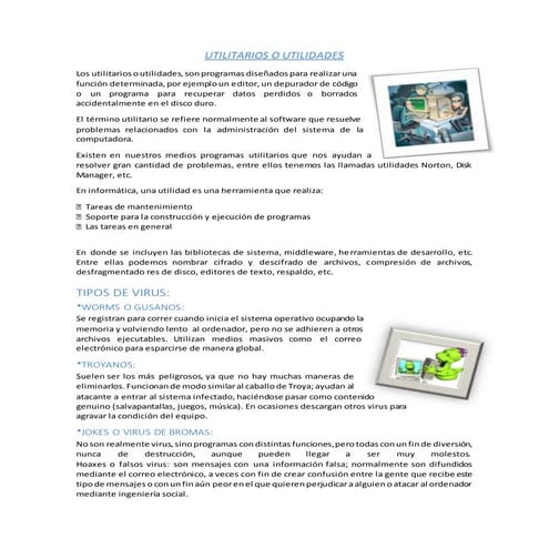 Programas utilitarios | DOCX