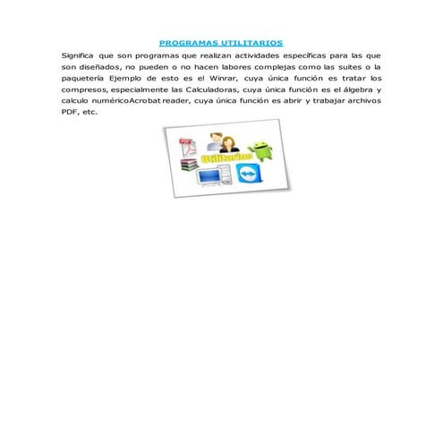 Programas utilitarios | DOCX