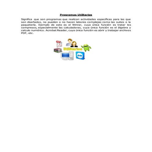 Programas utilitarios | DOCX