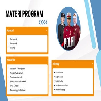 Tryouti program belajar akpol, tni & kedinasan | PDF