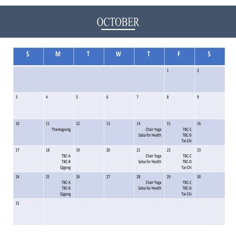 Program calendar | PPT