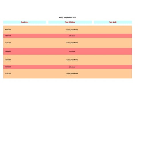 Program conferinta 2015 | PPT