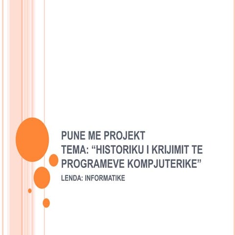 Programet kompjuterike | PPTX