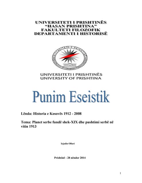 Presheva qyteti qe e dua | PPTX