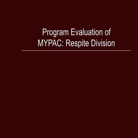 Program evaluation | PPT