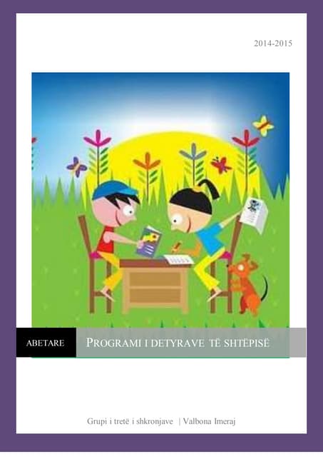 Modeli i një planifikimi ditor | DOCX