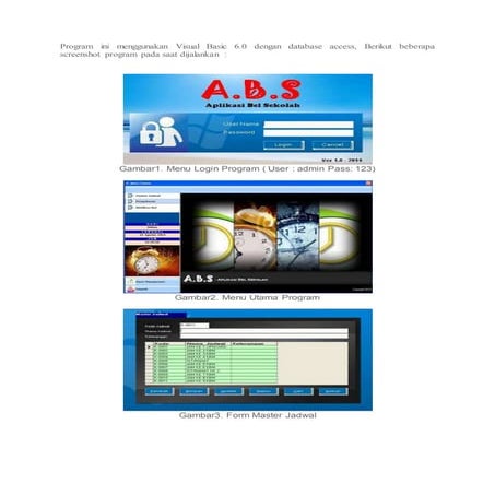 Program ini menggunakan visual basic 6 | DOCX