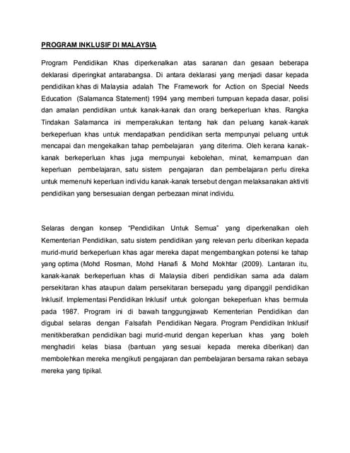 Pengenalan pendidikan khas | DOCX