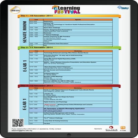 IMU E-Learning Festival Program | PDF