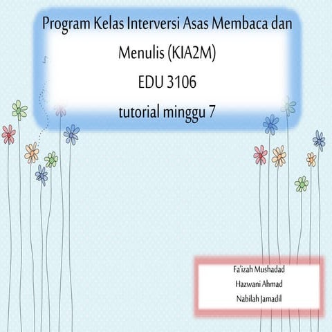Program kelas interversi asas membaca dan menulis ( | PPTX