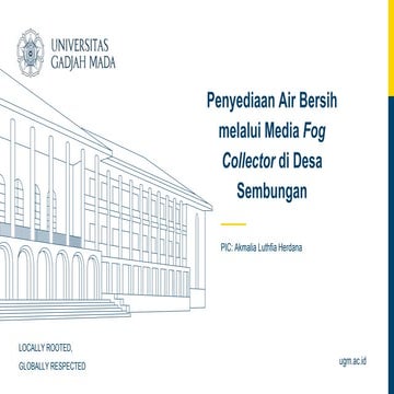 Penyediaan Air melalui Media Fog Collector di Desa Sembungan | PPT