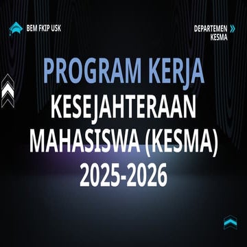 PROGRAM KERJA KESMA BEM FKIP 2025-2026 ppt | PPT