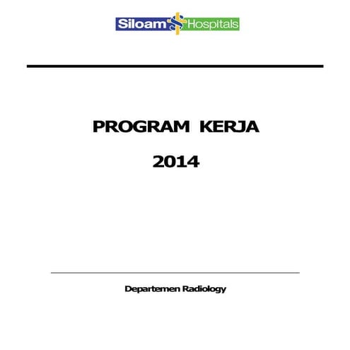 Program kerja radiologi 2014 | PDF