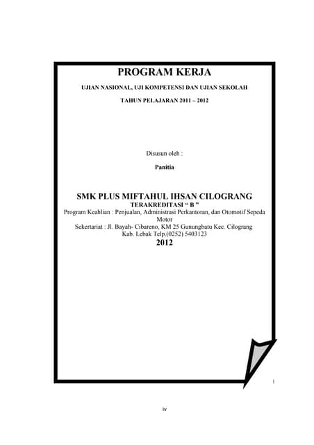 Proposal UKK SMK | PDF