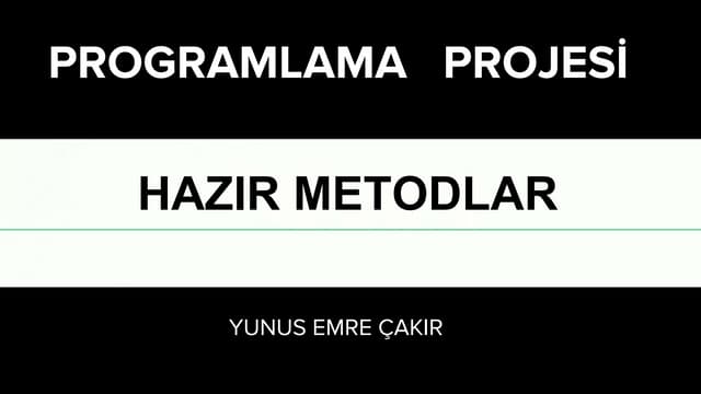 Programlama Temelleri Değişkenler | PPTX