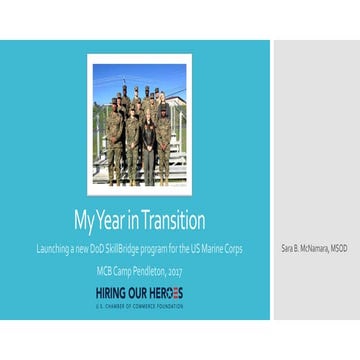 My Year in Transition | PPT