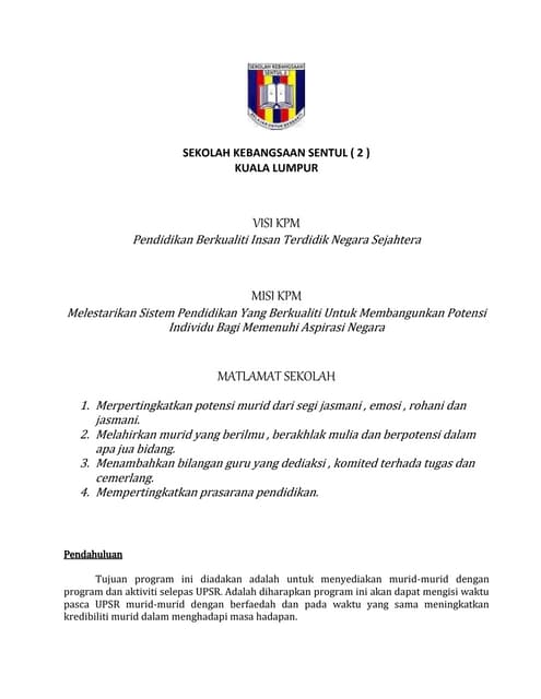 Contoh Kertas Kerja (Paperwork) | DOCX