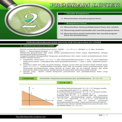 Program linier | PDF