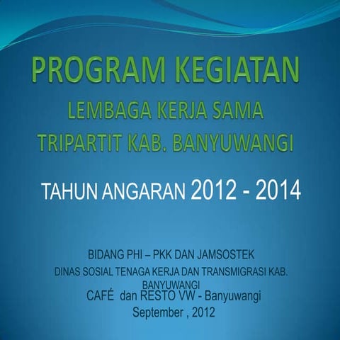Program lks tripartit | PPT