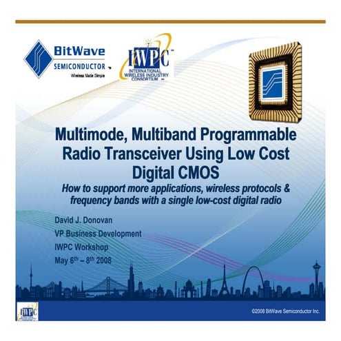 MULTI-STATE OR RECONFIGURABLE RADIO SOLUTIONS | PDF