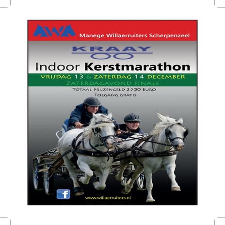Programmaboekje Kraay indoor kerstmarathon Scherpenzeel | PDF