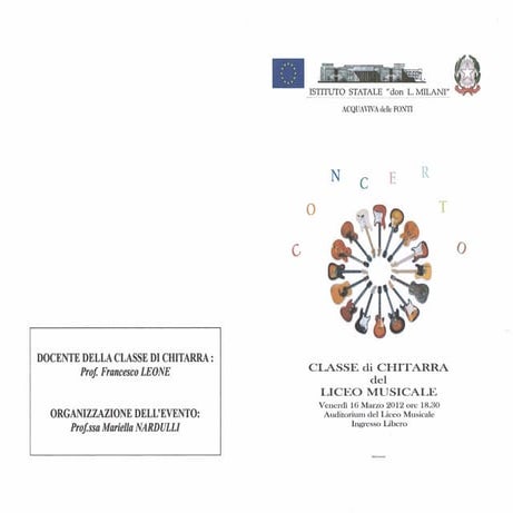 Programma concerto chitarra | PPT