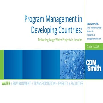 Program Management in Developing Countries | PPT