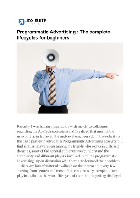 Programmatic Advertising.pdf | Advertising Industry | Industries