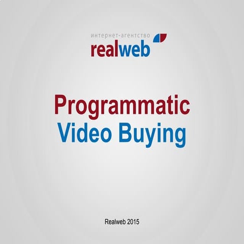 Programmatic video buying | PDF