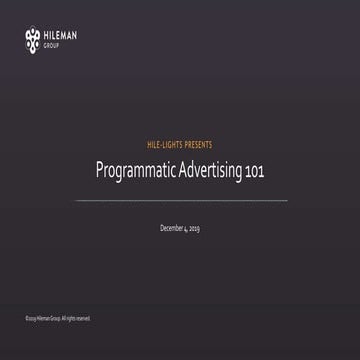 Programmatic Advertising 101 | PPTX