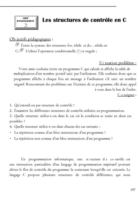 Cours Formation Programmation En C Pcdocx